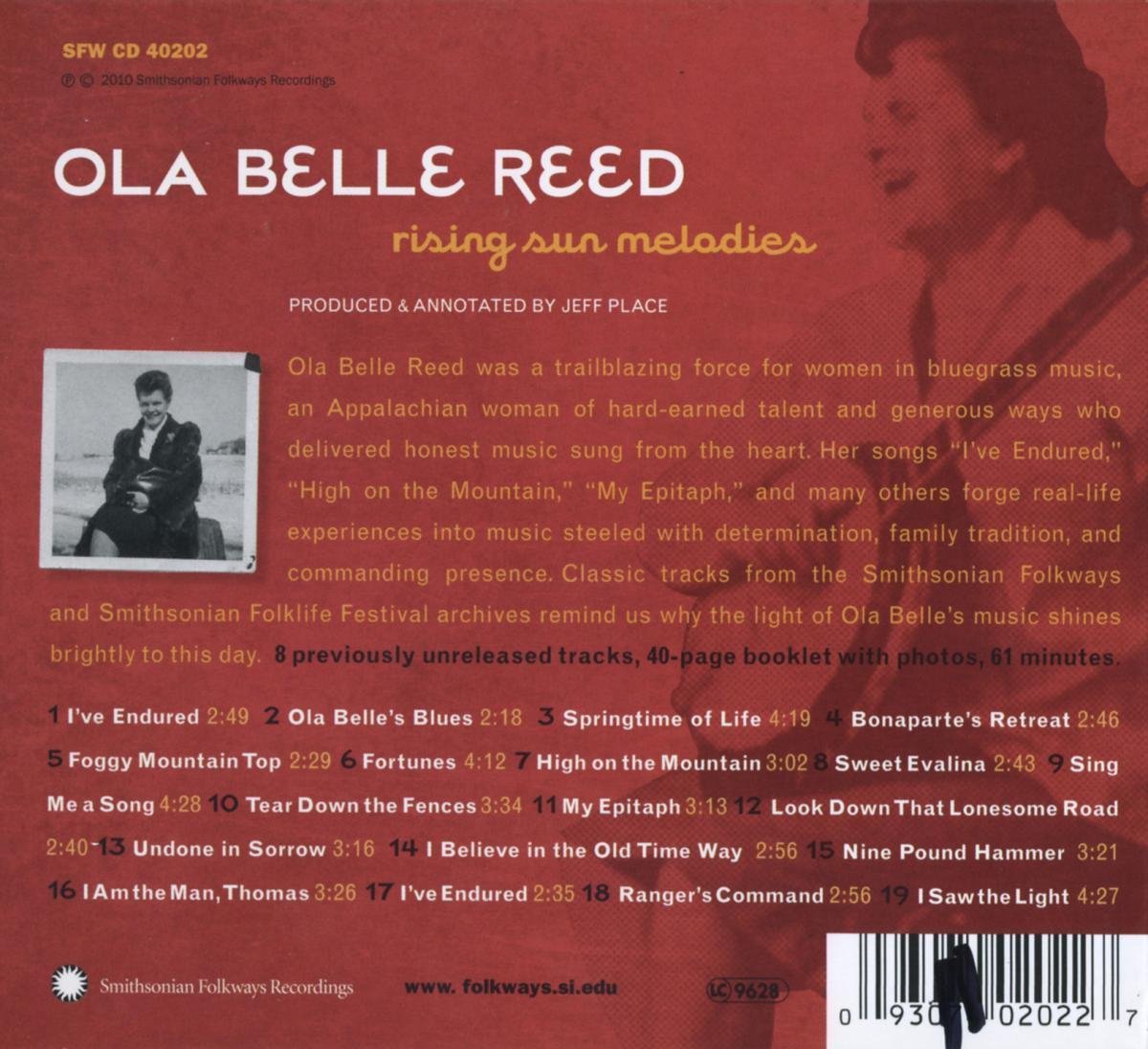 Rising Sun Melodies, Ola Belle Reed | CD (album) | Muziek | bol.com