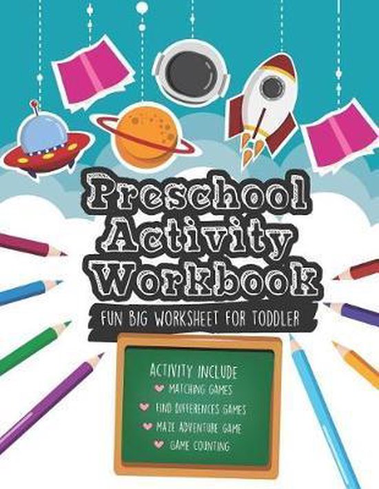 Preschool Activity Workbook | 9781798523056 | Happy Creative Space ...