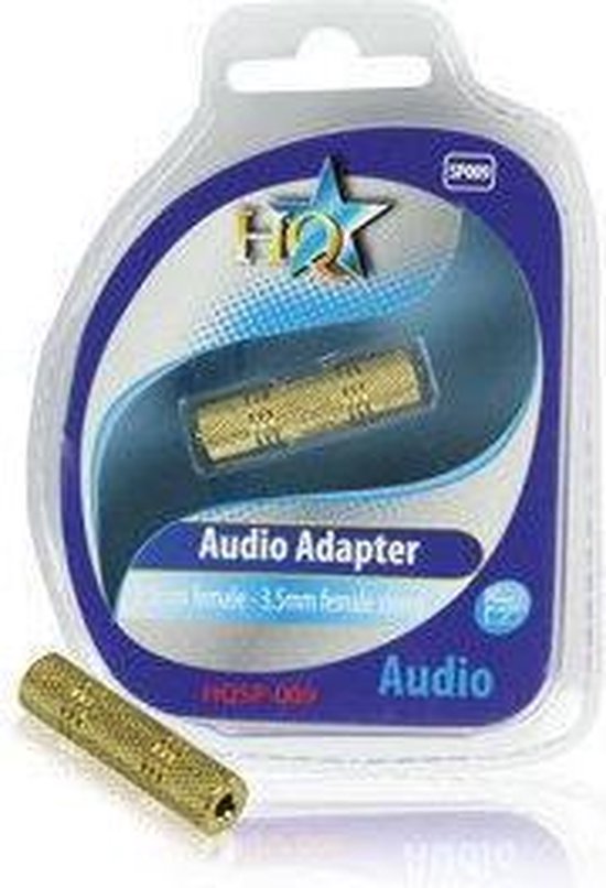 HQ Audio Adapter 3.5mm Vrouwelijk - 3.5mm Vrouwelijk Stereo | bol