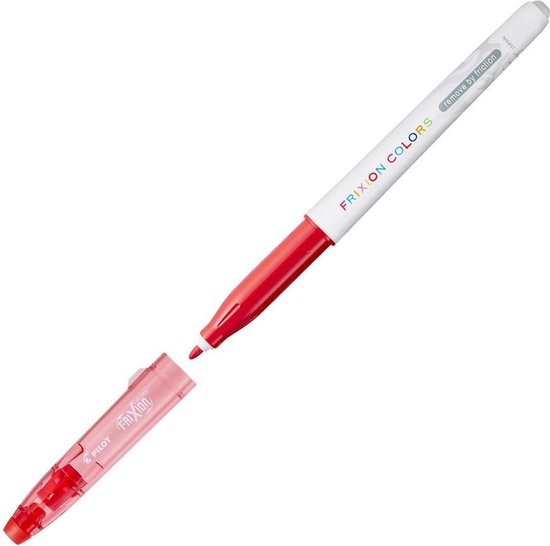 Pilot Frixion Colors - Uitgumbare rode stift | bol
