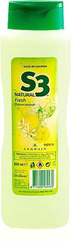 Eau De Cologne Natural Fresh S3 Edc (600 Ml) | bol.com