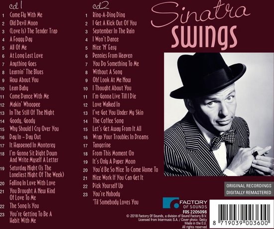 Sinatra Swings, Frank Sinatra | Muziek | bol