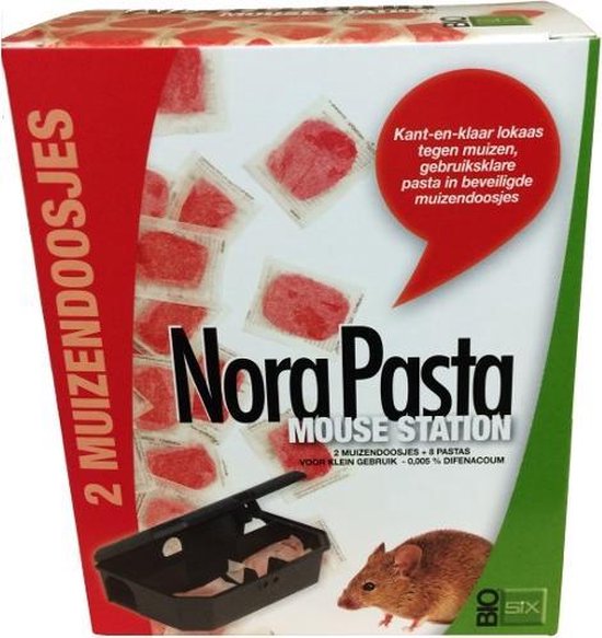 Nora Pasta Mouse Station 2 lokdoos + 8 pasta | bol