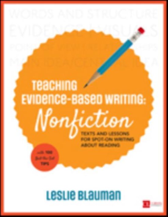 Teaching Evidence Based Writing 9781506360690 Leslie A Blauman Boeken