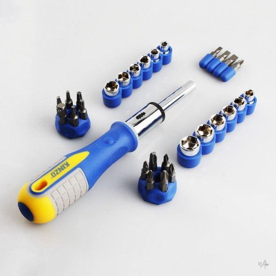 Kinzo Dopsleutelset met losse bitjes | bol.com