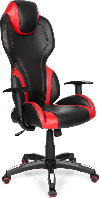hjh office The Game Pro - Bureaustoel - Gaming - Kunstleder - Zwart ...