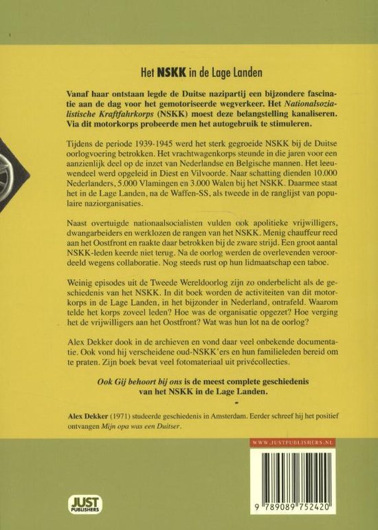 Ook gij behoort bij ons, Alex Dekker | 9789089752420 | Boeken | bol