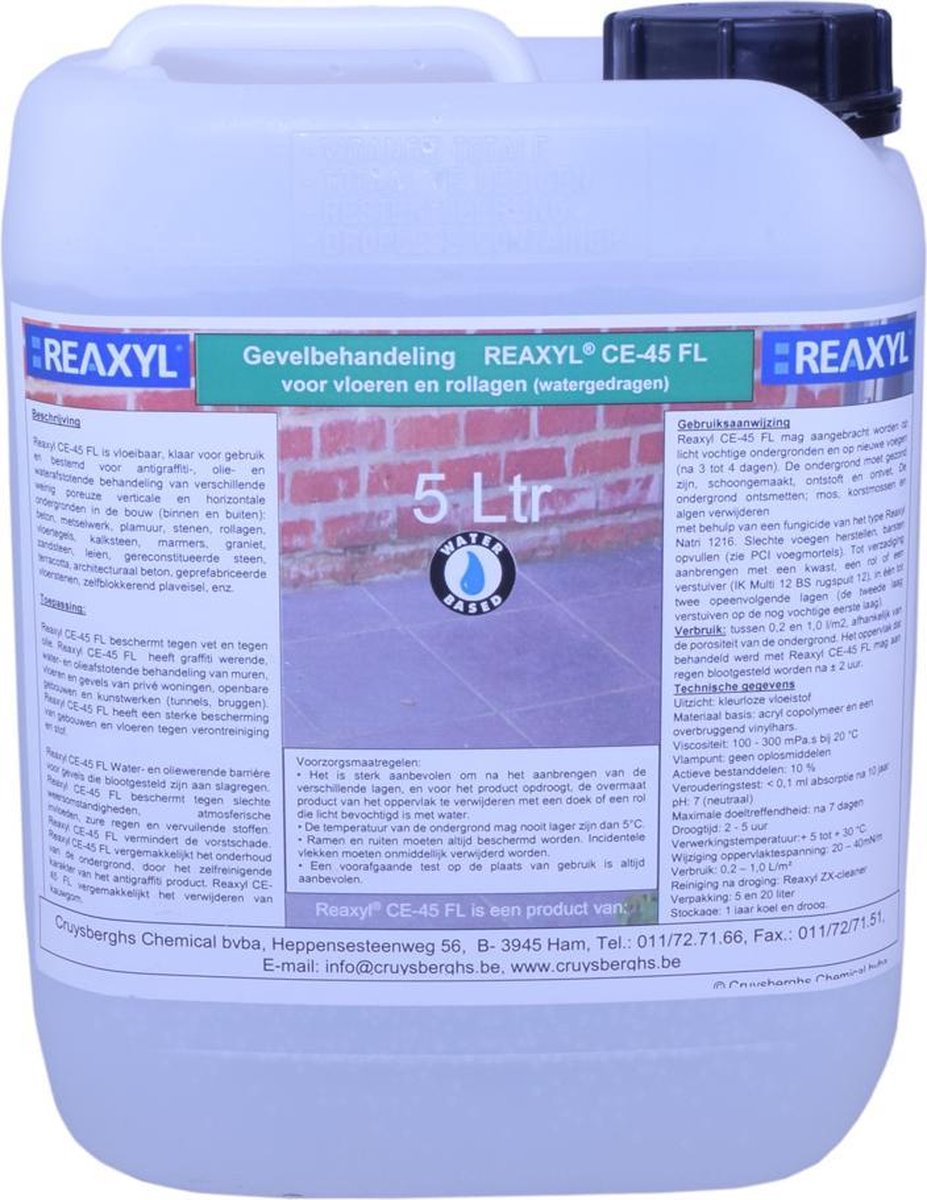 Reaxyl CE-45 FL hydrofuge van vloeren, 5 liter | bol.com