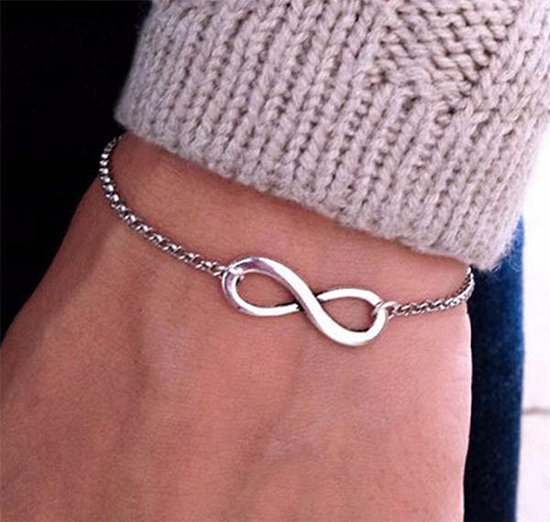 24/7 Jewelry Collection Infinity Armband - 16cm - Zilver | bol.com