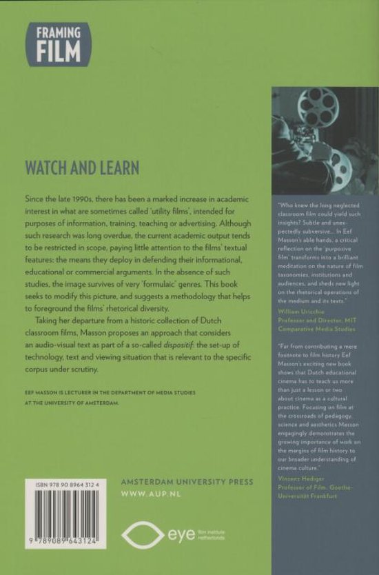 Watch and Learn | 9789089643124 | Eef Masson | Boeken | bol