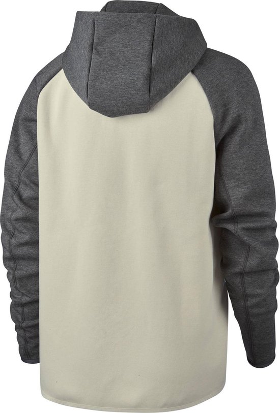 Nike Tech Fleece Hoody Sporttrui - Maat M - Mannen - crème/grijs | bol.com