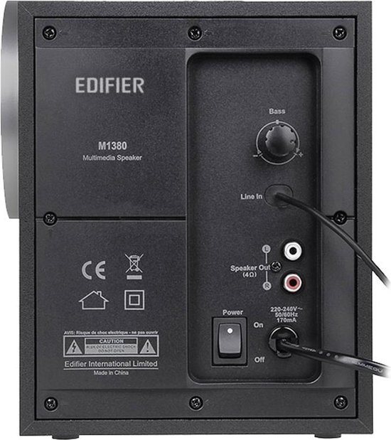 bol.com | Edifier M1380 - 2.1 speakerset / Zwart