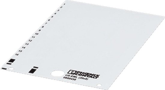 PHOE cod rijgklem US Thermomark, wit, codeerrichting hor en vert | bol.com