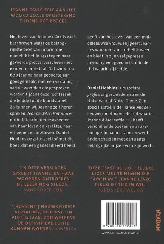 Jeanne d’Arc, Daniel Hobbins | 9789046812471 | Boeken | bol