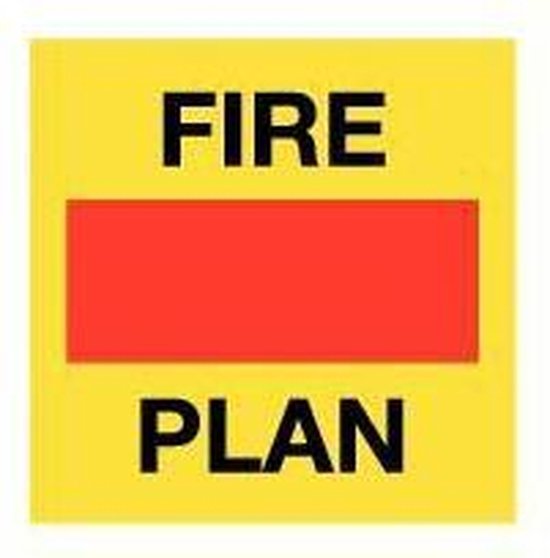 Imo fire control plan sticker langnaschijnend 150 x 150 mm | bol.com