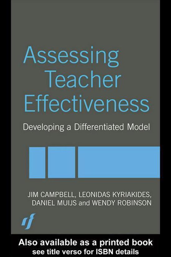 Assessing Teacher Effectiveness: Different Models (ebook), Campbell, Jim |... | bol.com