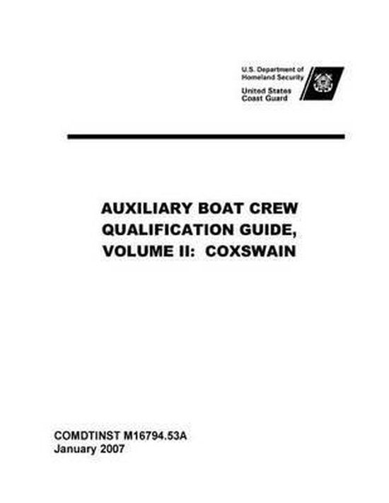 United States Coast Guard Auxiliary Boat Crew Qualification Guide
