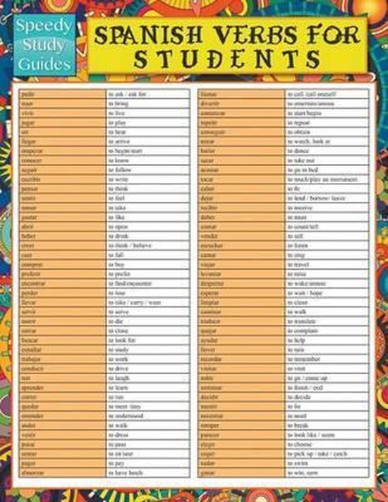 Spanish Verbs For Students (Speedy Study Guide) | 9781635011661 ...