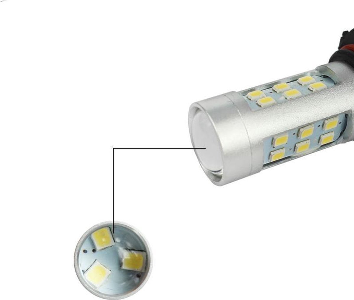 H4 - 2835 - 21SMD - groot / dimlicht | bol.com