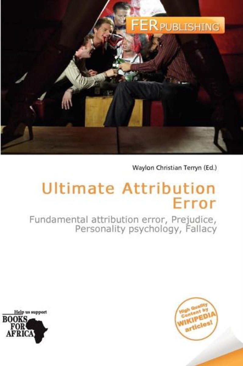 Ultimate Attribution Error | 9786201423725 | Boeken | bol