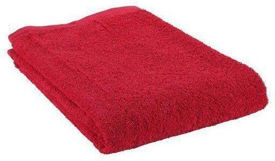 Woonexpress baddoek JASMIJN - Rood | bol.com