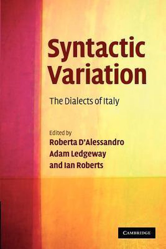 Syntactic Variation | 9781107404878 | Boeken | bol.com