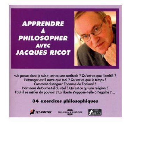 Jacques Ricot - Apprendre A Philosopher Avec Jacques Ricot (2 CD ...
