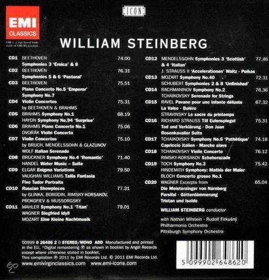 Icon: William Steinberg, Wilhelm Hans Steinberg | CD (album) | Muziek | bol