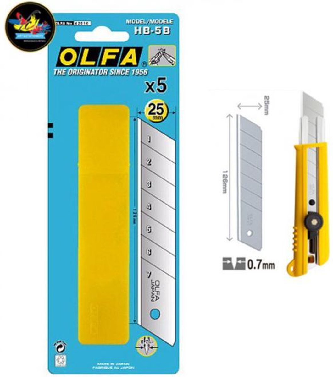 OLFA VIJF reserve-mesjes type HB-5B | bol.com