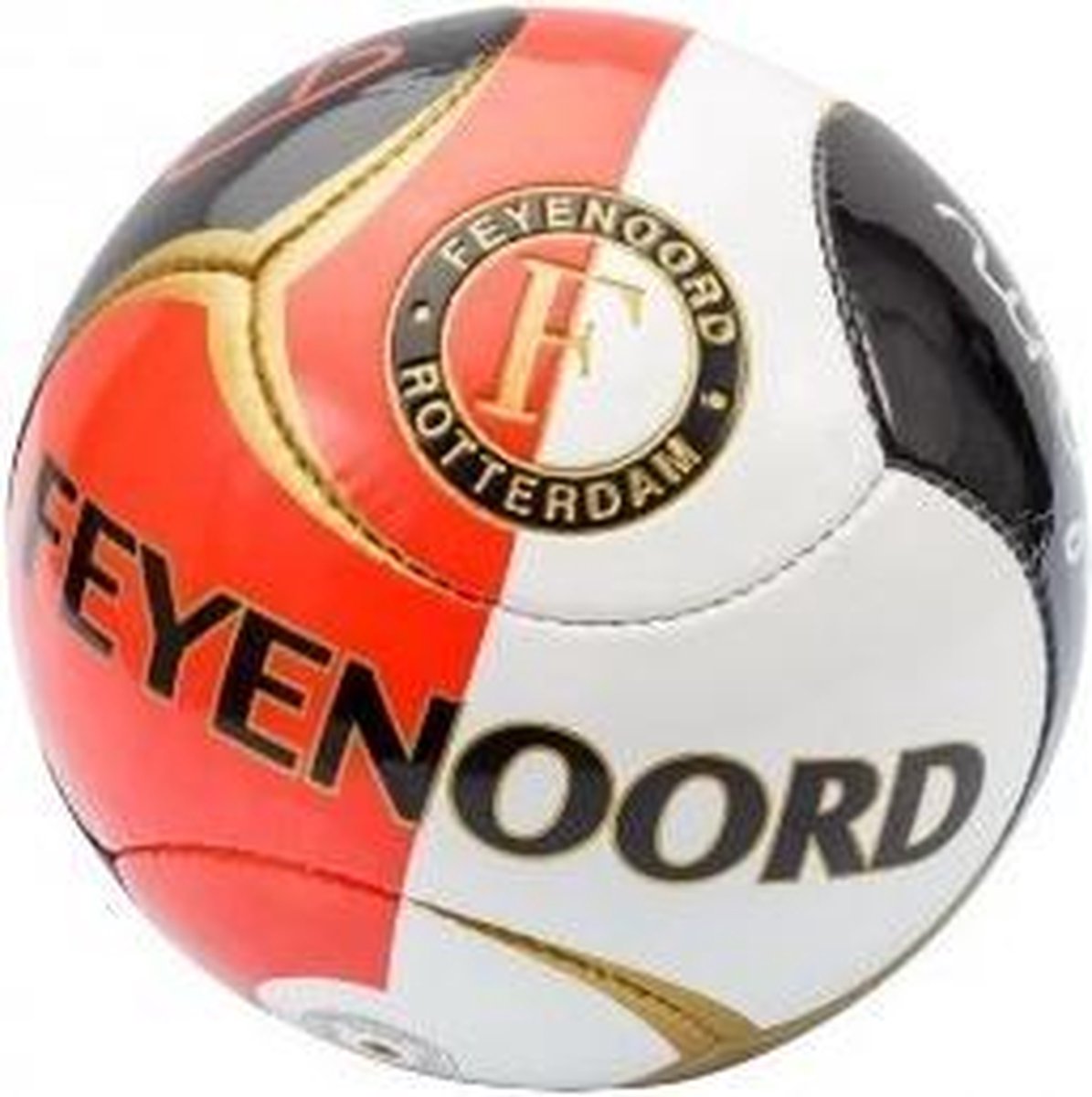 Feyenoord Bal Leer Groot Rood/wit/zwart | bol