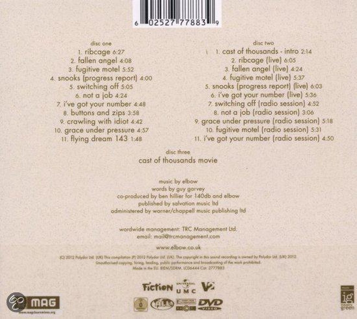 Cast Of Thousands (Deluxe Edition), Elbow | Muziek | bol