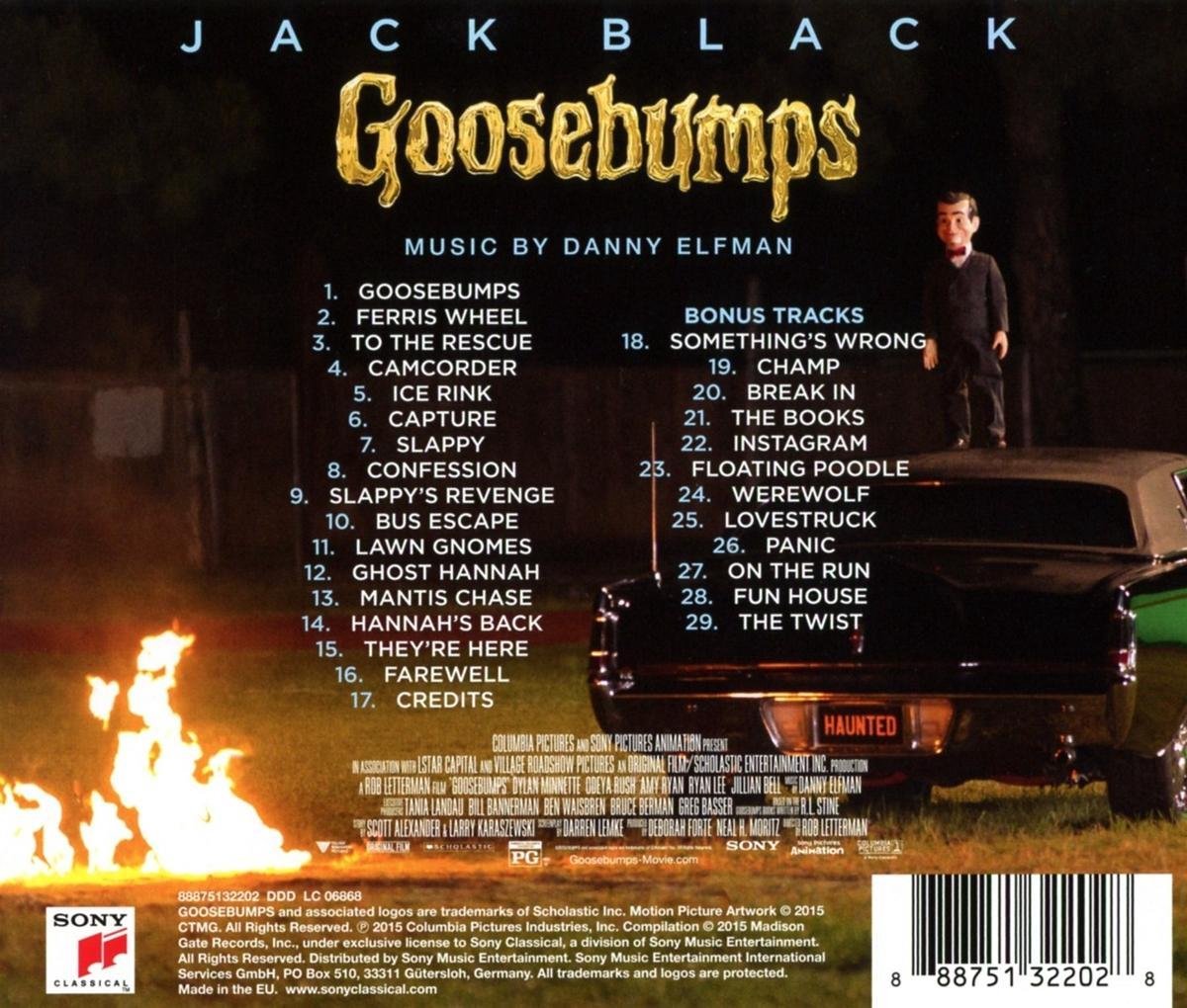 Goosebumps [Original Motion Picture Soundtrack], Danny Elfman | CD ...