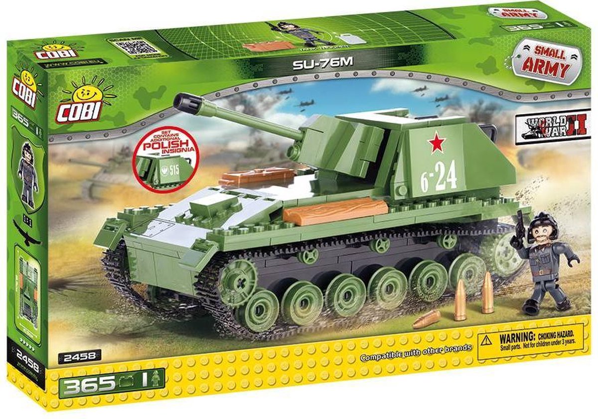 Cobi - Small Army - WW2 SU-76M Tank (2458) | bol.com