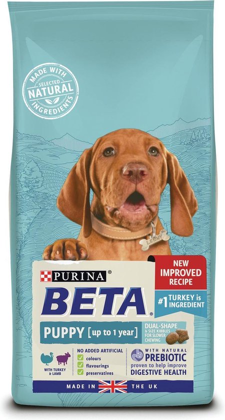 Purina Beta Puppy Kalkoen & Lam - Hondenvoer - 2 kg | bol.com