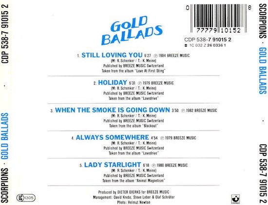 Gold Ballads, Scorpions | Muziek | bol