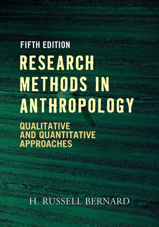 Research Methods in Anthropology (ebook), Russell H. Bernard ...