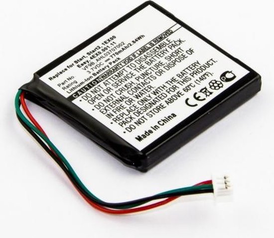 Battery TomTom Start, Easy, Li-ion, 3,7V, 770mAh, 2,8Wh | bol.com