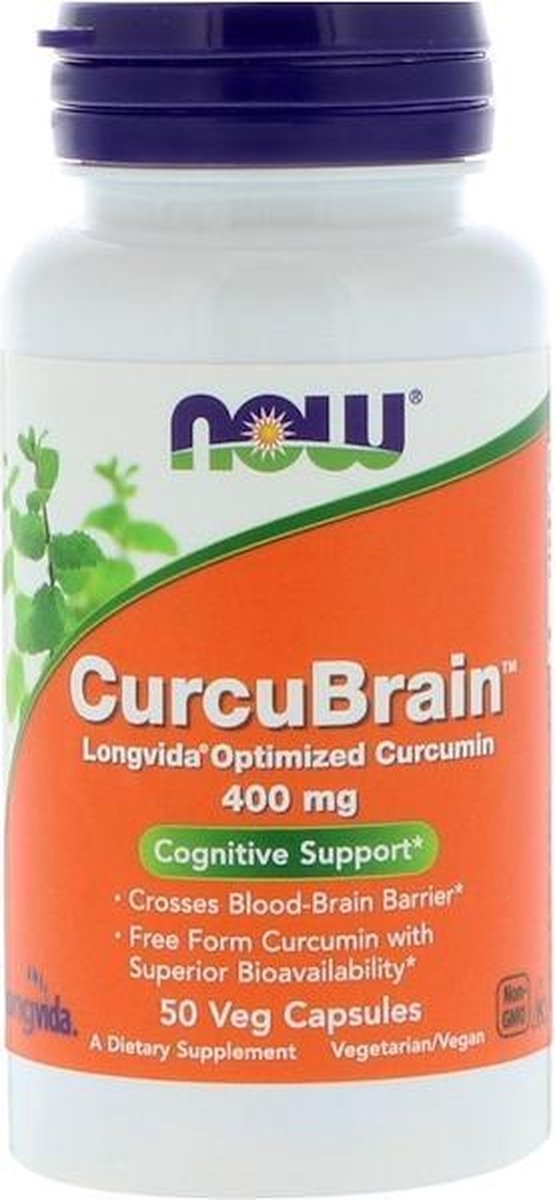CurcuBrain met Longvida® Curcumin - 50 capsules | bol.com