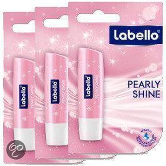Labello Pearly Shine - Lippenbalsem Voordeelverpakking 4.7 ml - 3 Stuks ...