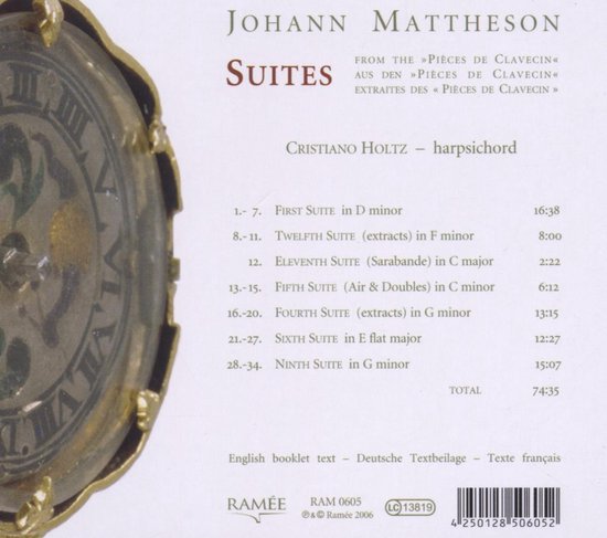 Mattheson/Suites, J. Mattheson | CD (album) | Muziek | bol.com