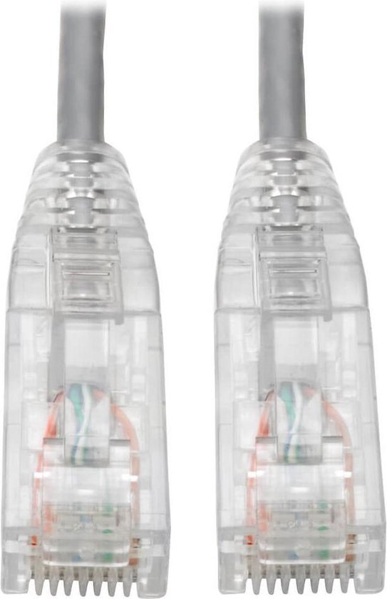 Tripp Lite N201-S02-GY netwerkkabel 0,61 m Cat6 U/UTP (UTP) Grijs | bol