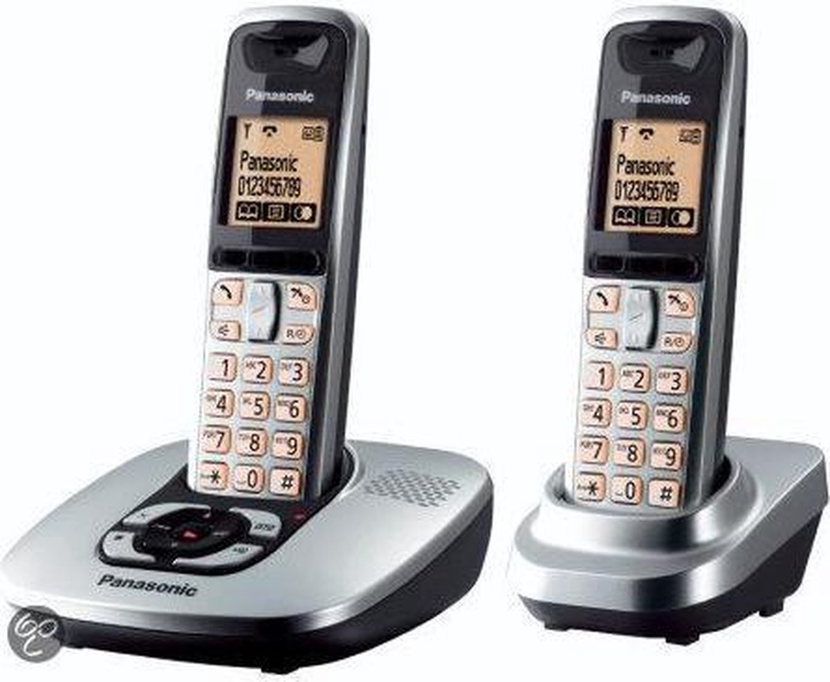 Panasonic KX-TG6522 - Duo DECT telefoon met antwoordapparaat - Zwart ...