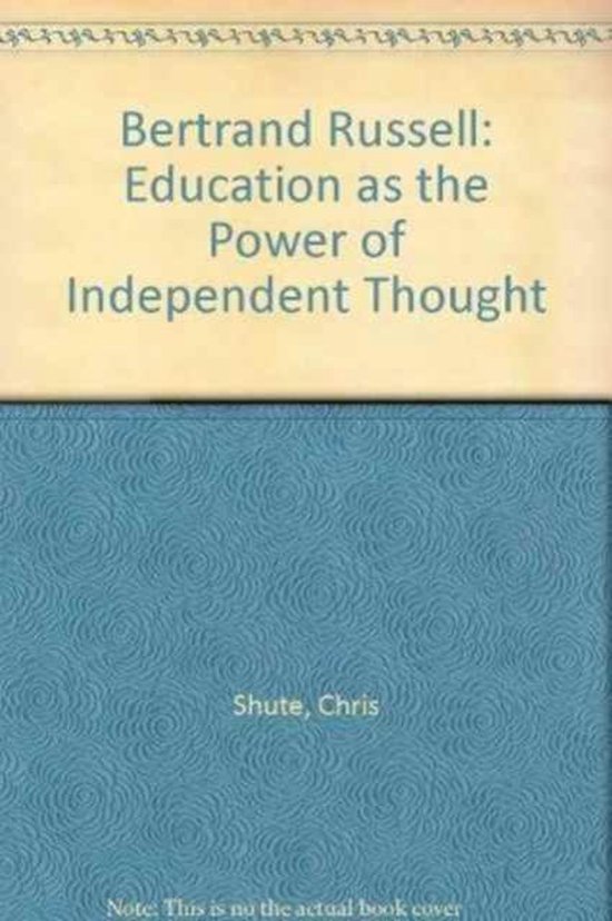 Bertrand Russell, Chris Shute | 9781900219211 | Boeken | bol