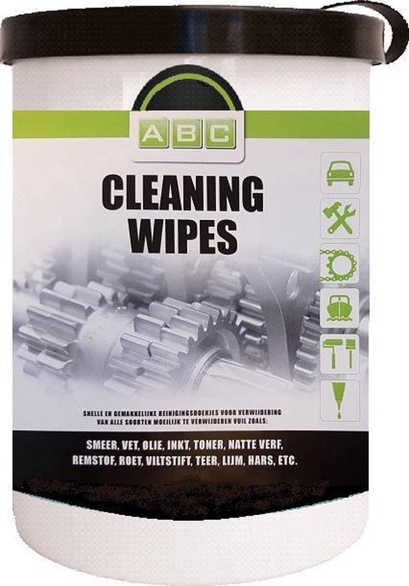 ABC cleaning Wipes - pot schoonmaak doekjes voor verf / lijm / teer ...