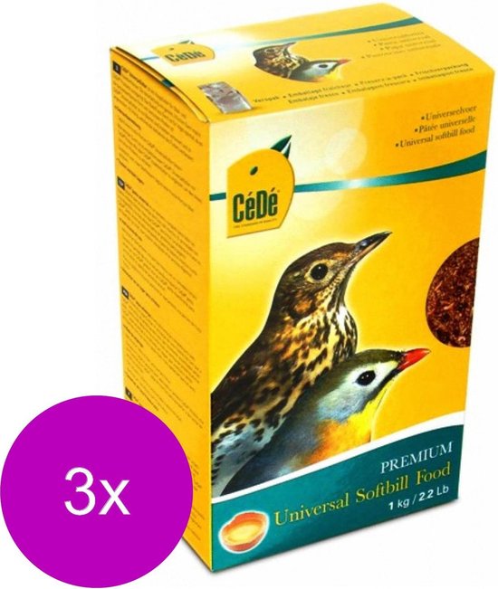 Cede Universeelvoer - Vogelvoer - 3 x 1 kg | bol