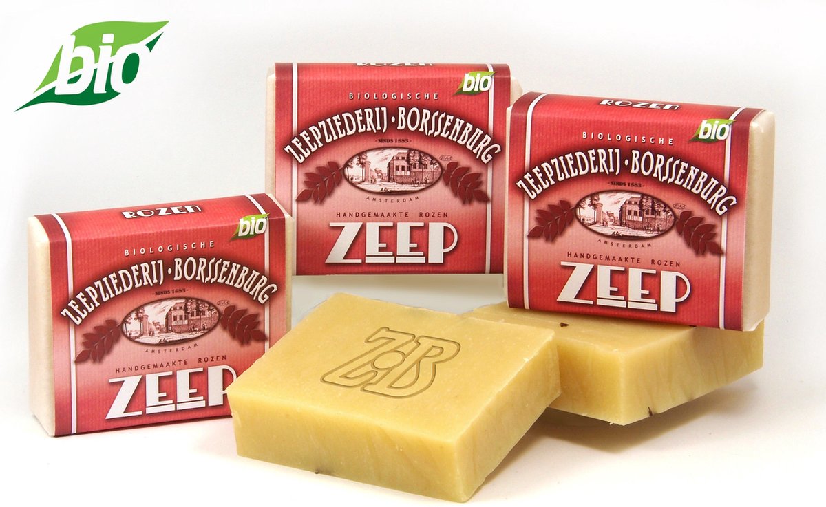 Biologische Rozen zeep - 3 stuks | bol.com