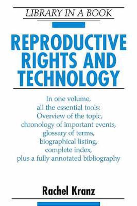 Reproductive Rights and Technology | 9780816045464 | Rachel Kranz ...