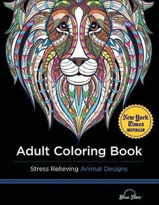 Adult Coloring Book: Stress Relieving Animal Designs | 9781941325117 ...