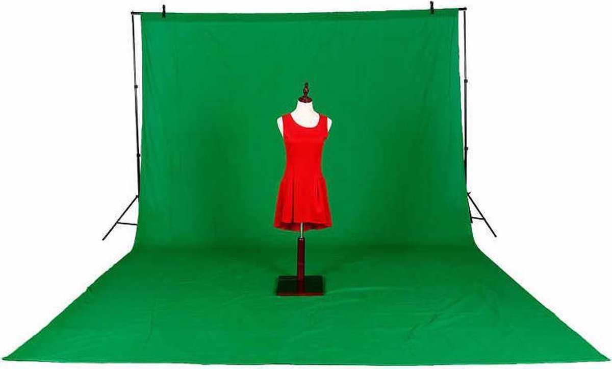 Green Screen - 3x4m - 300x400cm - Chroma Key - Groen doek ...