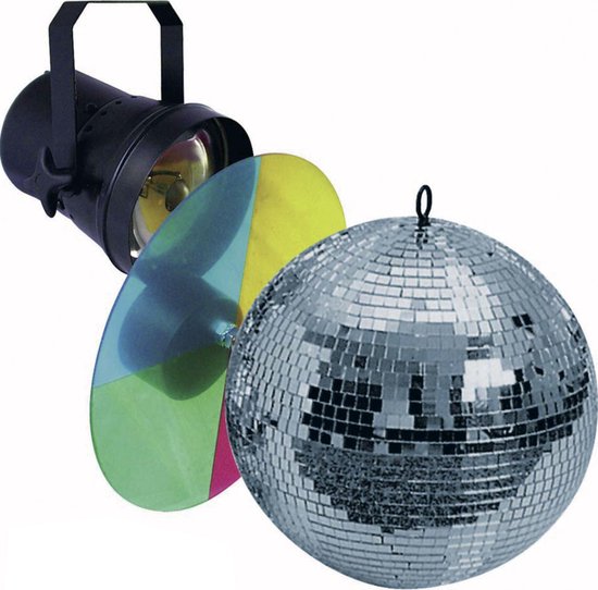 EUROLITE Discobal set met motor en pin spot - Spiegelbol - Discobol ...